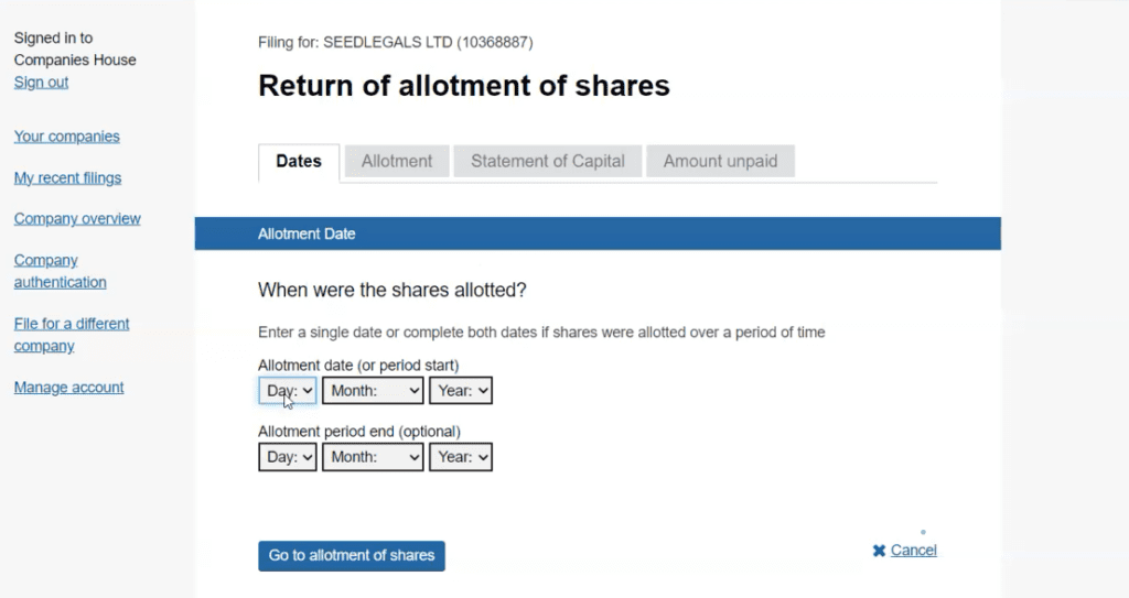 How to file an SH01 form: A step-by-step guide for UK companies