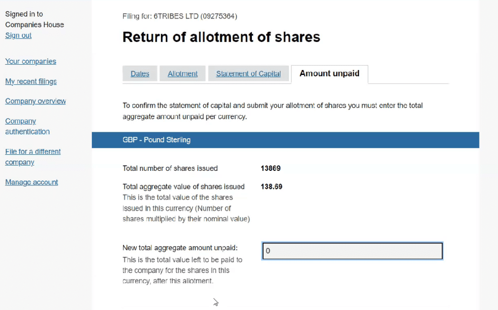 How to file an SH01 form: A step-by-step guide for UK companies