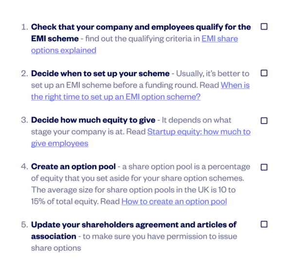 When is the right time to set up an EMI option scheme? | SeedLegals