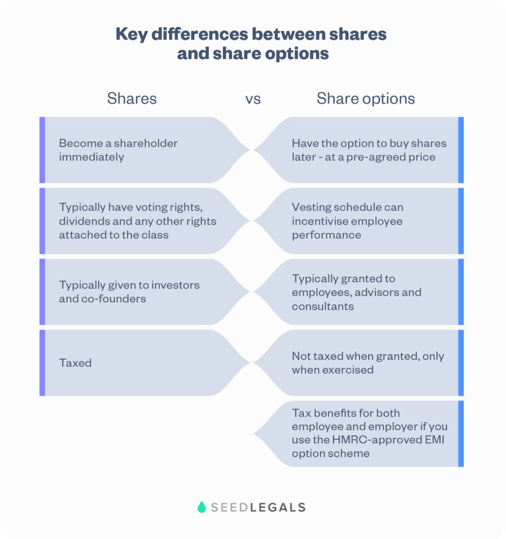 Shares vs Options: Key Differences Explained for UK Startups