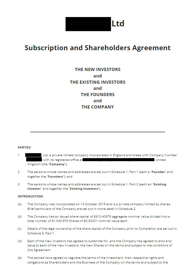 Shareholders Agreements: the complete guide for UK startups